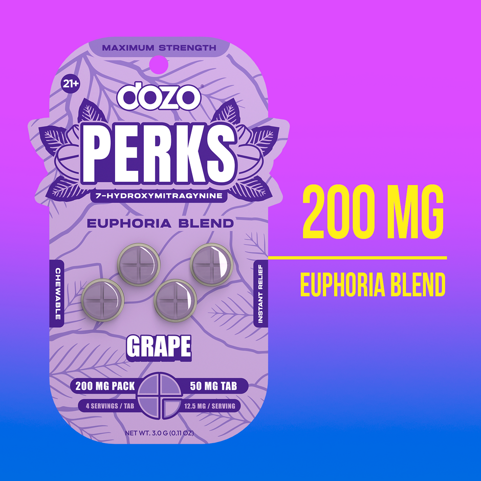 Buy Premium Kratom 7-OHMZ | Dozo Perks, Shots, and Tables – Hippy Trippy