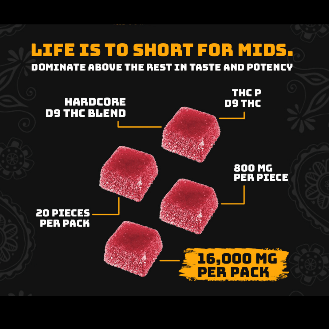 Buy 16K MG Honcho Gummies – Ultra-Potent 16,000mg THC (20ct) - $29.97 ...